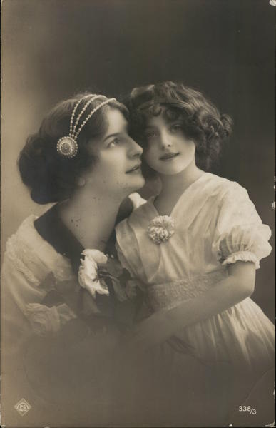 Portrait of Mother and Daughter Women