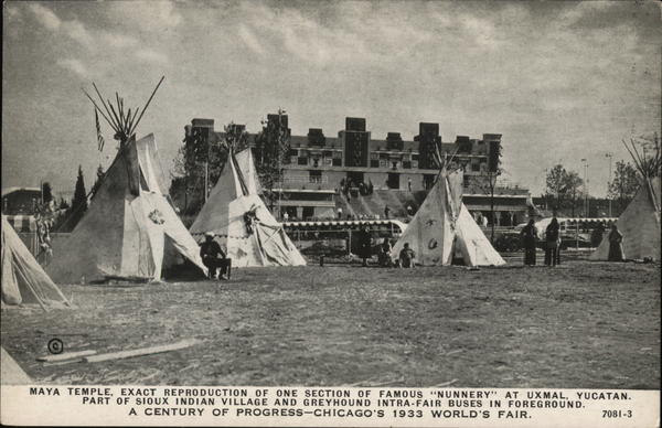 Sioux Indian Village 1933 Chicago World Fair