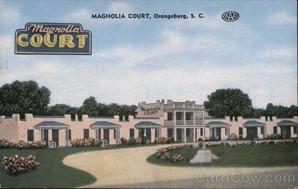 Magnolia Court Orangeburg, SC Postcard