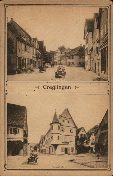 Hauptstrasse and Kreuzstrasse Creglingen, Germany