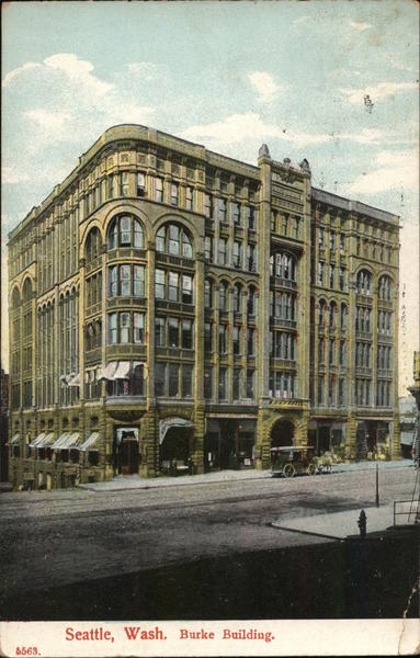 Burke Building Seattle, WA Postcard