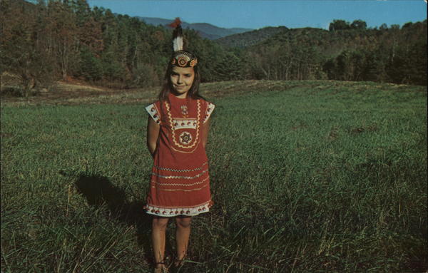 Indian Princess Cherokee, NC Postcard