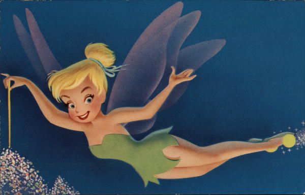 Tinker Bell Anaheim, CA Disney Postcard
