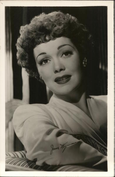 Jane Wyman Actresses Postcard