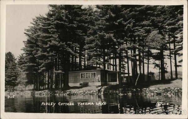 Ridley Cottage, Tacoma Lake Litchfield, ME Postcard