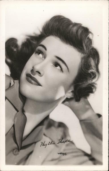 Phyllis Thaxter Actresses Postcard