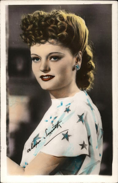 Alexis Smith Actresses Postcard