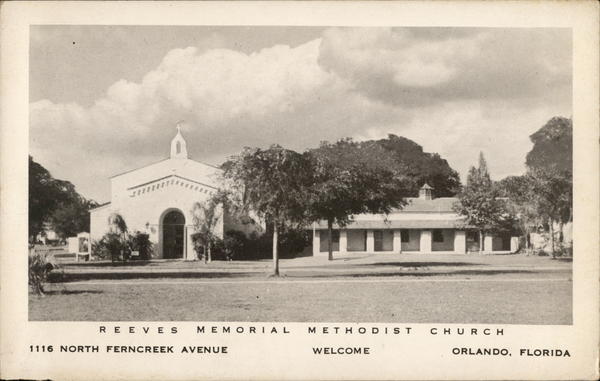 Reeves Memorial Methodist Church Orlando, FL Postcard