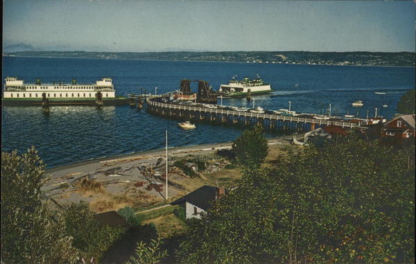 Washington State Ferries Clinton, WA Postcard