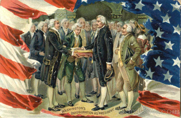 Washington's Inauguration As President Patriotic