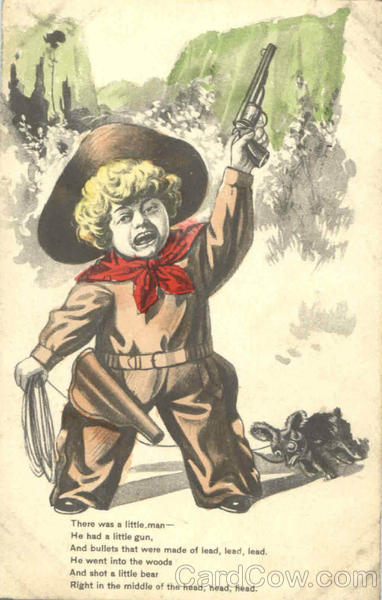 Little Man Little Gun Cowboy Western