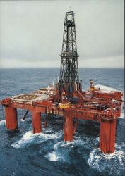 BP Oil Rig Ireland Postcard