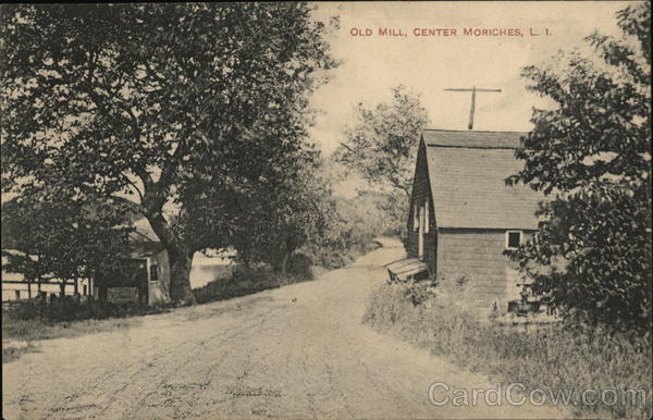 Old Mill Center Moriches, NY Postcard