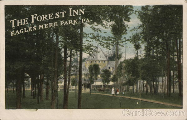 The Forest Inn Eagles Mere Park, PA Postcard