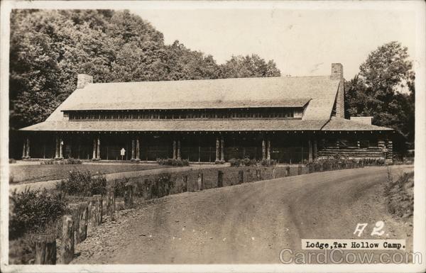 Lodge, Tar Hollow Camp. Gahanna, OH Postcard