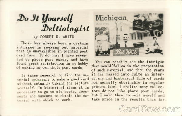 Do It Yourself Deltiologist - Bob White New Orleans, LA Postcard