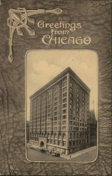 Greetings from Chicago Illinois Postcard