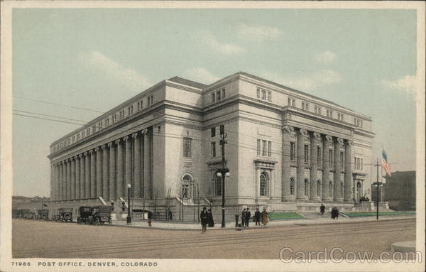 Post Office Denver, CO Postcard