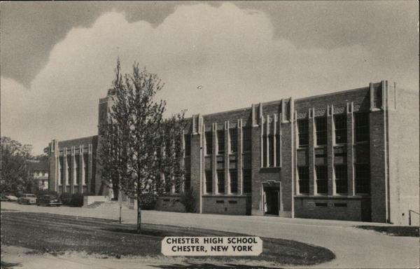 Chester High School New York Postcard
