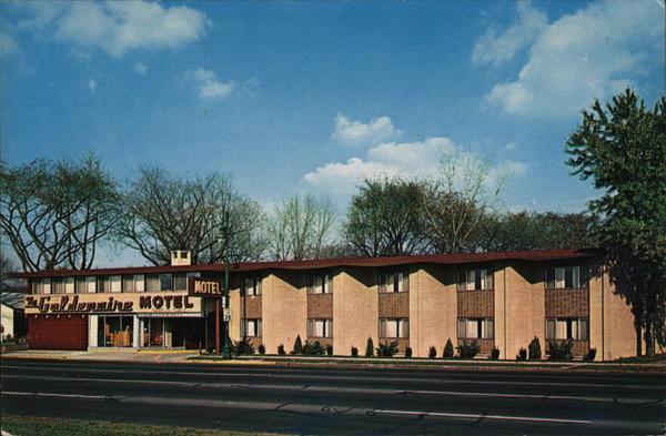The Goldenaire - Aritstocrat of Detroit Motels Michigan Postcard