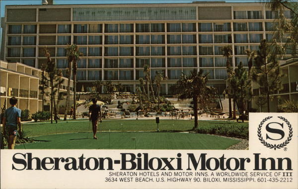 Sheraton-Biloxi Motor Inn Mississippi Postcard