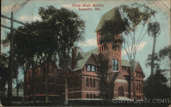Cony High School Augusta, ME Postcard