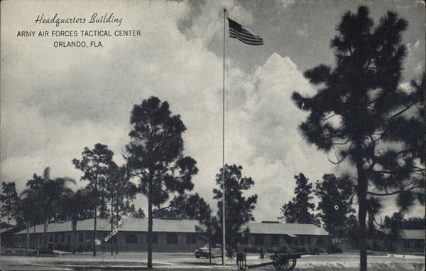 Headquarters Building, Army Air Forces Tactical Center Orlando, FL Postcard