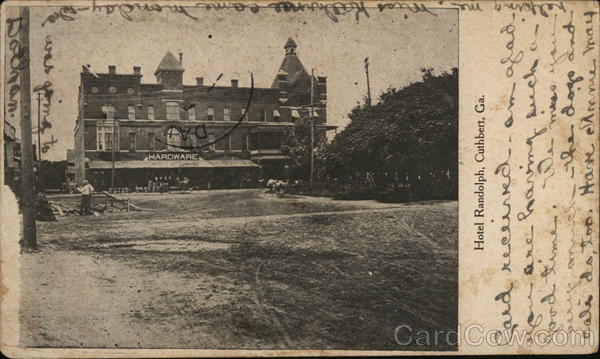 Hotel Randolph Cuthbert, GA Postcard