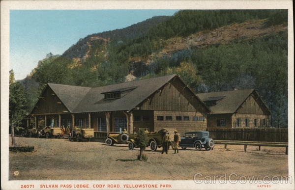 Sylvan Pass Lodge, Cody Road Yellowstone National Park, WY Postcard