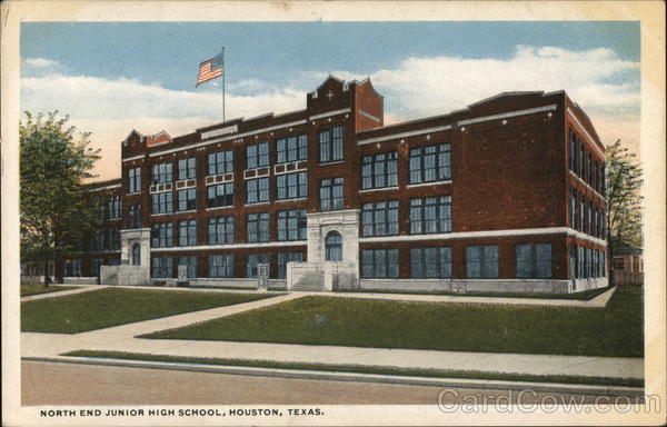 North End, Junior High School Houston, TX Postcard