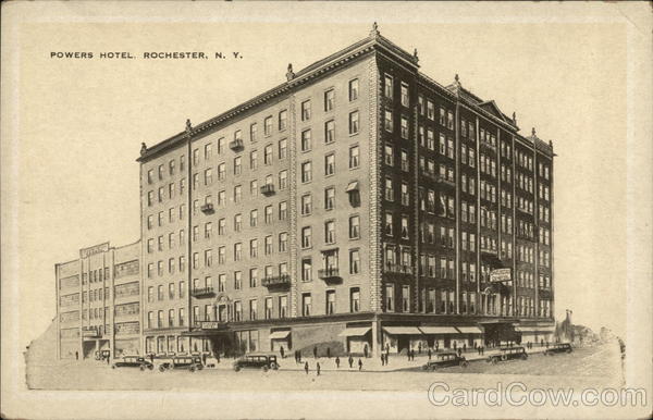 Powers Hotel Rochester, NY Postcard