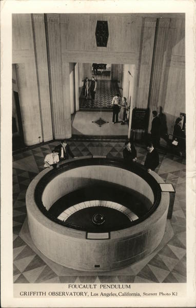 Foucault Pendulum, Griffith Observatory Los Angeles, CA Postcard