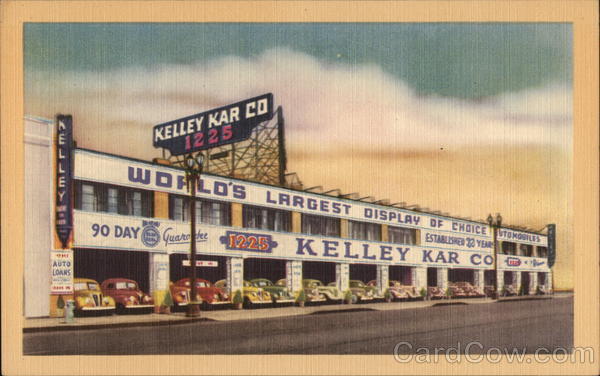 Kelley Kar Company Los Angeles, CA Postcard