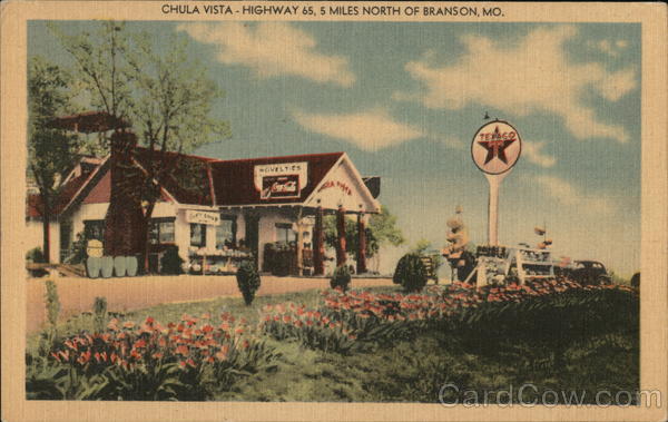 Chula Vista, Highway 65 Branson, MO Postcard