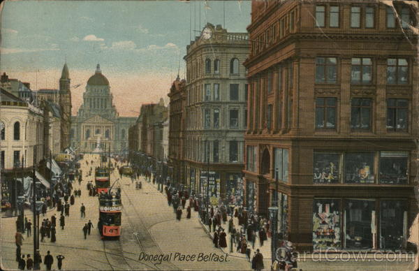 Donegal Place, Belfast United Kingdom Ireland Postcard