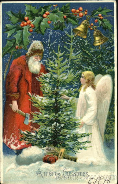 Santa with Angel Santa Claus