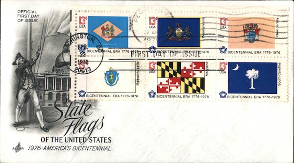 State Flags of the United States 1976 - America's Bicentennial Block of ...