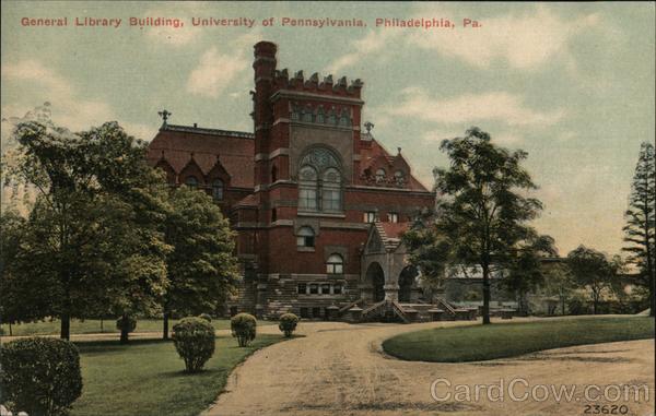 General Library Building, University of Pennsylvania Philadelphia, PA ...