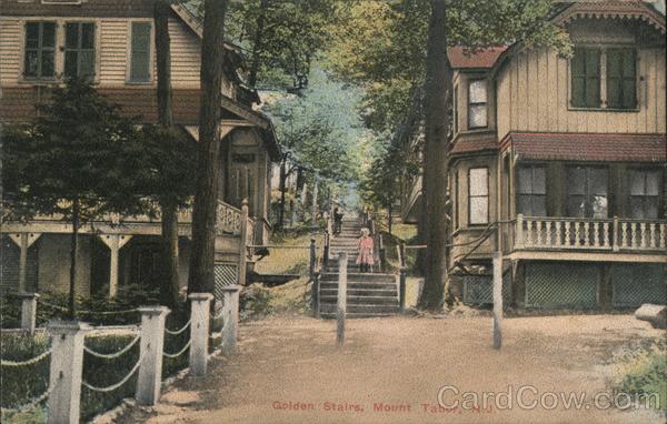 Golden Stairs Mount Tabor, NJ Postcard