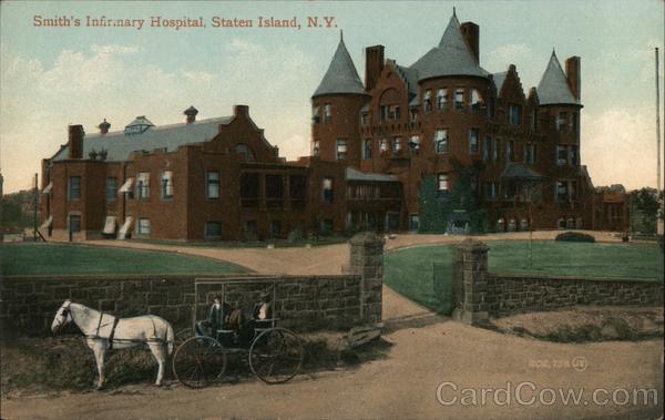 Smith's Infirmary Hospital Staten Island, NY Postcard