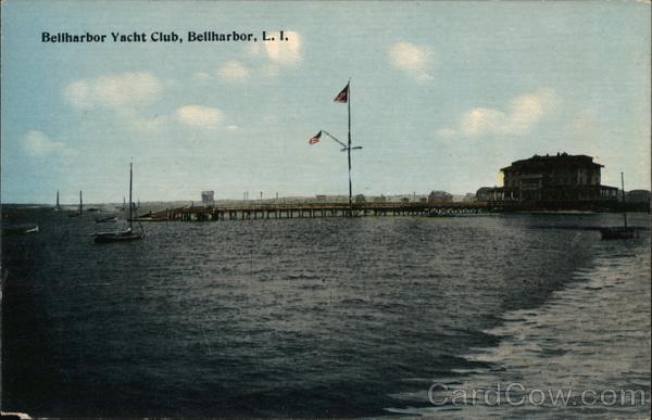 Bellharbor Yacht Club Belle Harbor, NY Postcard