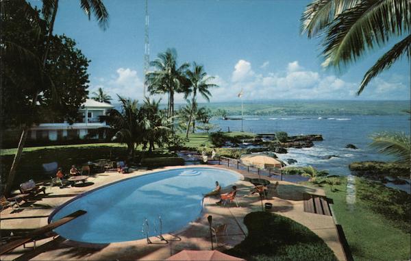 Swimming Pool - The Naniloa Hotel Hilo, HI Postcard
