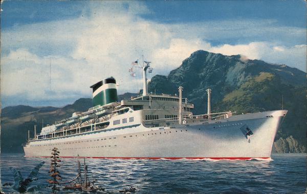 Grace Line Cruise Ships Postcard