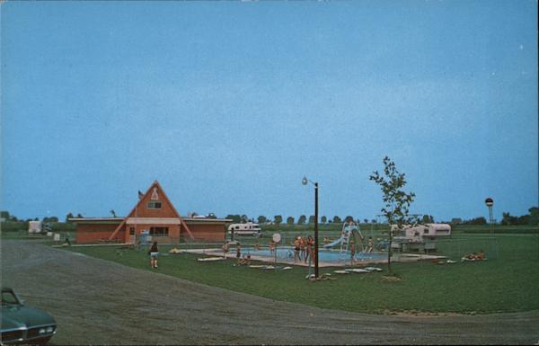 Van Wert KOA Middle Point, OH Postcard