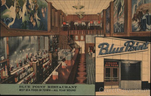 Blue Point Restaurant Cleveland, OH Postcard