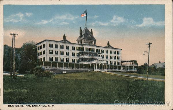 Ben-Mere Inn Sunapee, NH Postcard