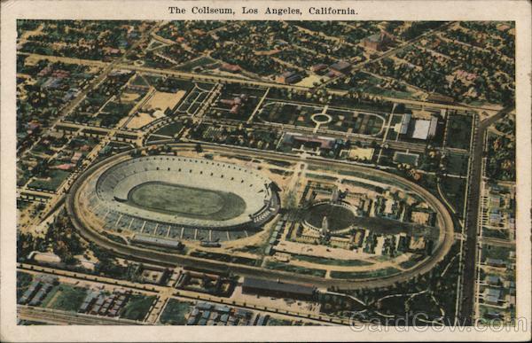 View of The Coliseum Los Angeles, CA Postcard