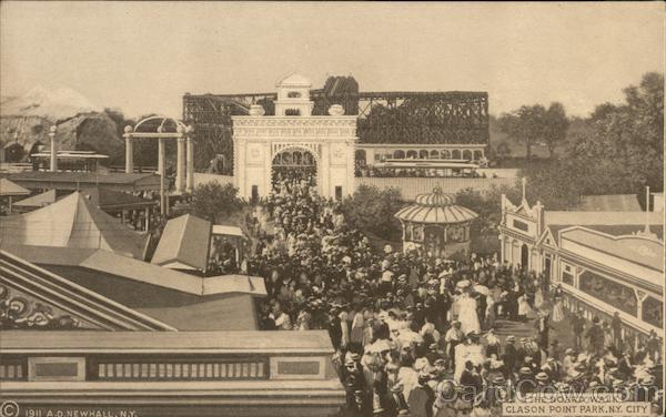 The Board Walk, Clason Point Park New York City, NY Postcard
