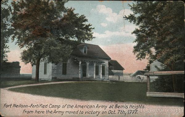 Fort Neilson-Fortified Camp of the American Army Bemis Heights, NY Postcard