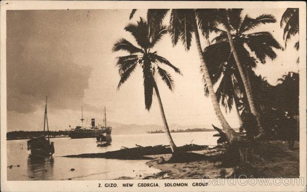 Gizo, New Georgia, solomon Group Solomon Islands South Pacific Postcard